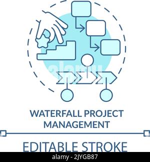 Planning phase turquoise concept icon Stock Vector Image & Art - Alamy