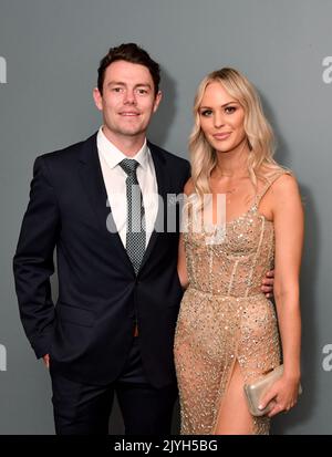 Julie Neale, wife of Lachie Neale is seen arriving for the Brownlow ...