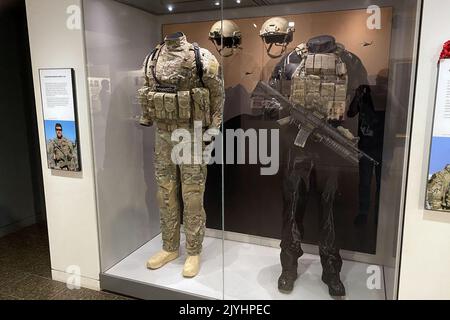The uniforms of former Special Air Services (SAS) soldier Ben Robert ...