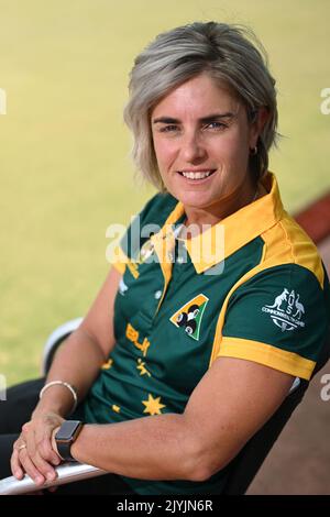 Four time world champion Karen Murphy poses for a portrait at Warilla ...