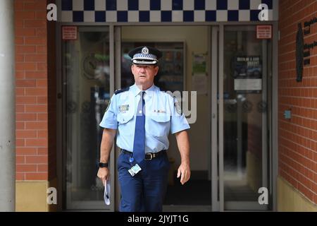 Detective Superintendent Tony Cooke arrives to speak to media at ...