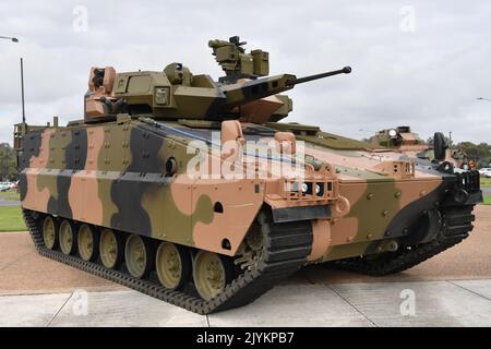 Hanwha Defence Australia’s Redback fighting vehicle on display at ...