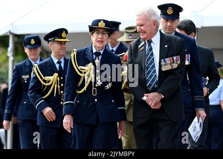 NSW Governor Margaret Beazley (left) speaks with NSW Premier Gladys ...