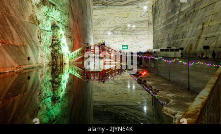 The Salt Mine of Slanic Prahova in Romania Stock Photo - Alamy