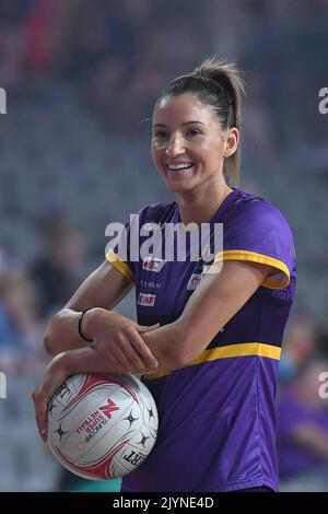 Kim Ravaillion of the Firebirds looks on during the Round 1 Super ...