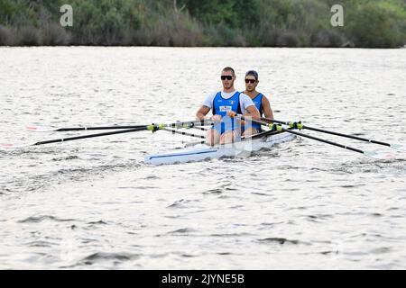 Luca Rambaldi and Davide Mumolo during Italian national rowing retreat ...