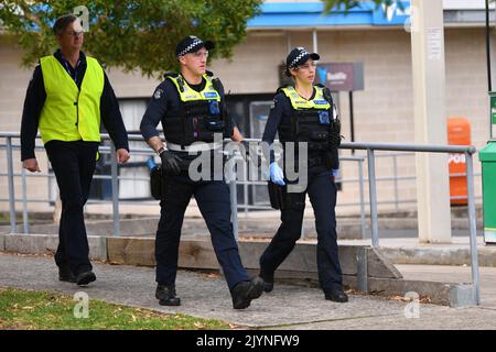 Victorian Police officers Constable Daniel Hawken (left) and Constable ...