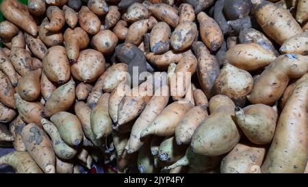Ubi Cilembu or local sweet potato (Ipomoea batatas) from Cilembu ...