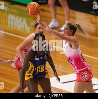 Phumza Maweni of the Lightning and Lenize Potgieter of the Thunderbirds ...