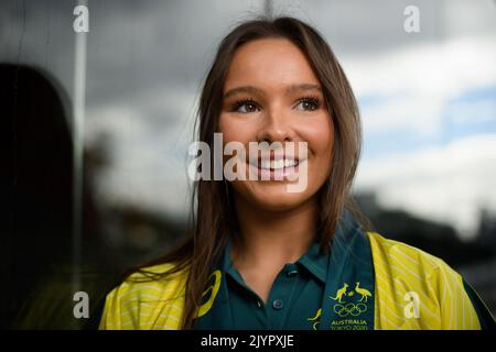 Nikita Hains poses for a photograph during the announcement of the ...