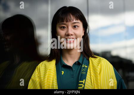 Esther Qin poses for a photograph during the announcement of the ...