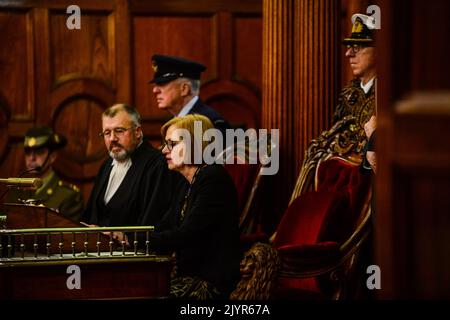 Tasmania's new Governor, HE Barbara Baker (R) opening of Tasmania's ...