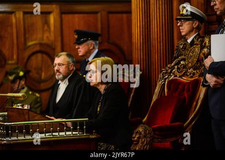 Tasmania's new Governor, HE Barbara Baker (R) opening of Tasmania's ...