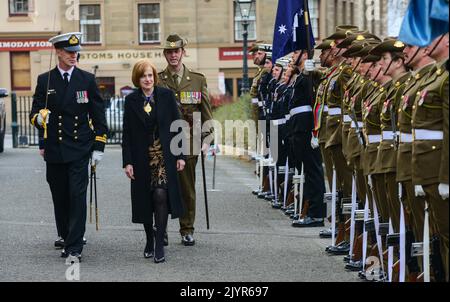 Tasmania's new Governor, HE Barbara Baker (R) opening of Tasmania's ...