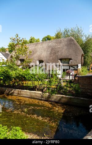Cottage in Nether Wallop, Hampshire, where Miss Marple (TV) lived Stock ...