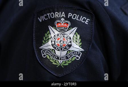 Victoria Police uniform, Melbourne Stock Photo - Alamy