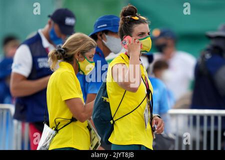 TOKYO, JAPAN - JULY 30: Jessica Pickering of Australia competing on ...