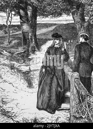 Illustration depicting a couple. Illustrated by William Small (1843 ...