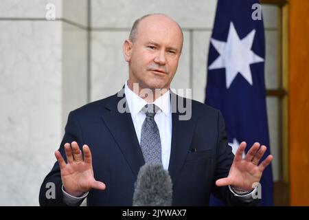Department of Defence Secretary Greg Moriarty during Senate Estimates ...
