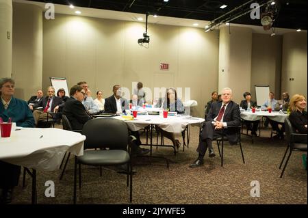 Senior Executive Service (SES) staff meeting, HUD headquarters Stock ...
