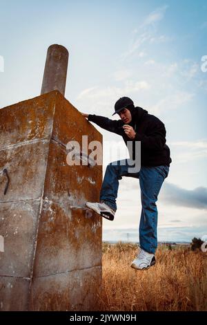 Guy with balaclava smoking a joint of marijuana Stock Photo - Alamy