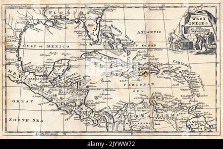 Map of the world 1770 Stock Photo - Alamy