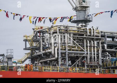 EemsEnergyTerminal, floating LNG terminal in the seaport of Eemshaven ...