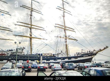 Bremerhaven Germany 02. May 2010 Details equipment anchor dock port ...