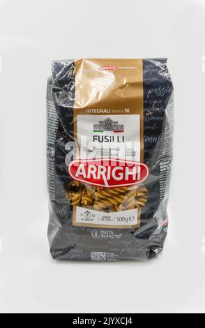 Long dry vermicelli, Italian pasta spaghetti from hard wheat varieties ...