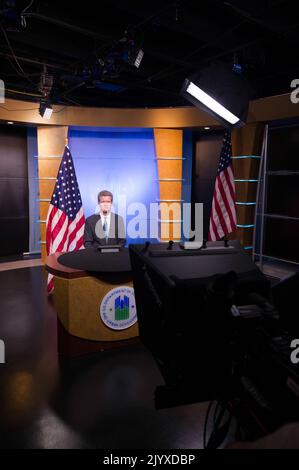 Secretary Shaun Donovan in studio for NBC interview Stock Photo - Alamy