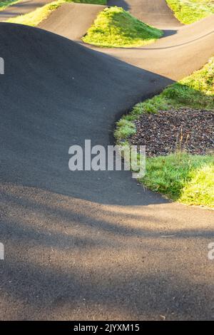Close up pf a BMX racetrack in Scotland on a summer's day Stock Photo ...