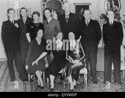 Stockholm. Swedish Princess Ingeborg and Prince Carl with two of their ...