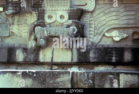 Pyramid of the feathered serpent (Quetzalcóatl pyramid). Site of ...