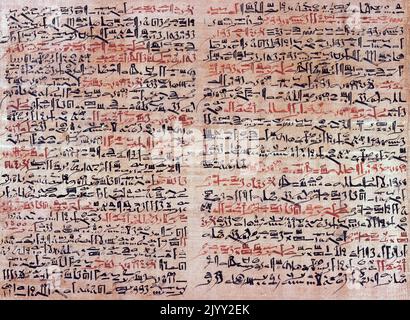 Edwin Smith Papyrus, Ancient Egyptian surgery. This papyrus is the ...