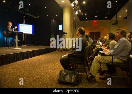 Fiscal Year 2014 Budget Roll Out briefing at HUD headquarters, with ...