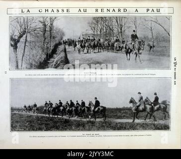 Vintage French photographs of hunting in Chantilly, France 1905 Stock ...
