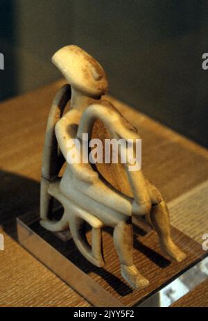 Minoan Mycenaean male lyre player, from Keros (Cyclades), Greece, ca ...