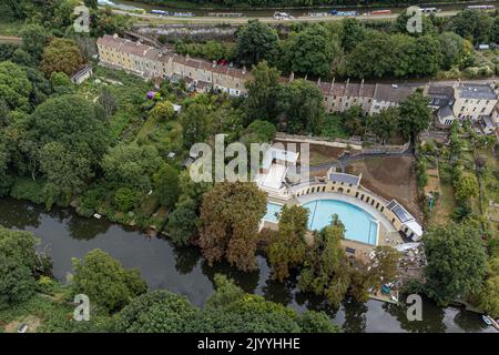 Cleveland Pools in Bath which has been restored after a 15-month ...
