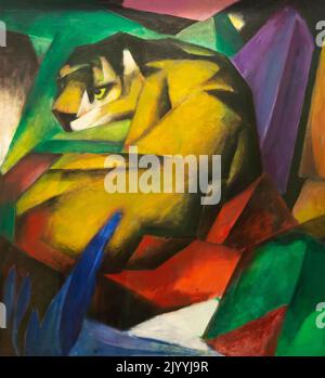 Tiger 1912 Painting By Franz Marc German Expressionist Artist Stock ...