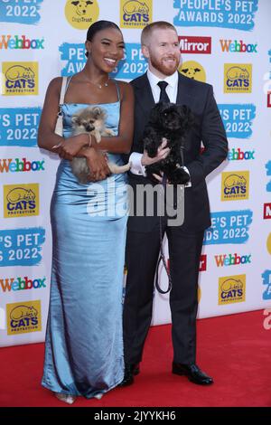 London, UK. 8 September, 2022. Chyna Mills and Neil Jones attending a ...