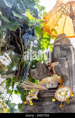 Throne altar for Acintya (or Sang Hyang Widhi Wasa), Balinese Hindu ...