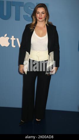 Amber Tamblyn attends the premiere of the Apple TV+ series "Gutsy" at ...