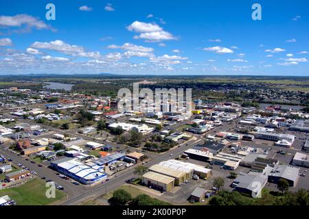 Aerial of the CBD Bundaberg Queensland Australia Stock Photo - Alamy