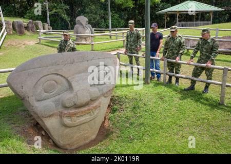 Colombia, San Agustin, Parque Arqueologico de San Agustin or the San ...