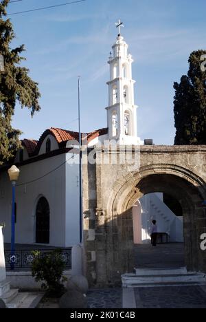 Greece, Dodecanese, Rhodes island Psinthos village and Fasouli springs ...