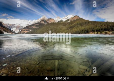 Famous wonderful Lake Louise landscape, Banff National Park, Alberta ...