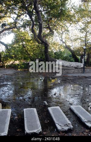 Greece, Dodecanese, Rhodes island Psinthos village and Fasouli springs ...