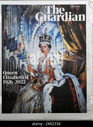 Harleston, UK - 9th September UK newspapers commemorate the death of ...