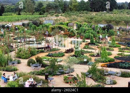 The recently developed Hilltop site at RHS gardens at Wisley Surrey ...