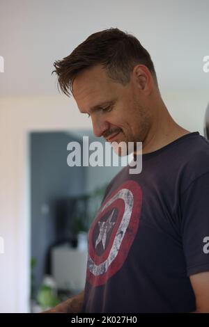 Portrait man in Bergen Norway Stock Photo - Alamy